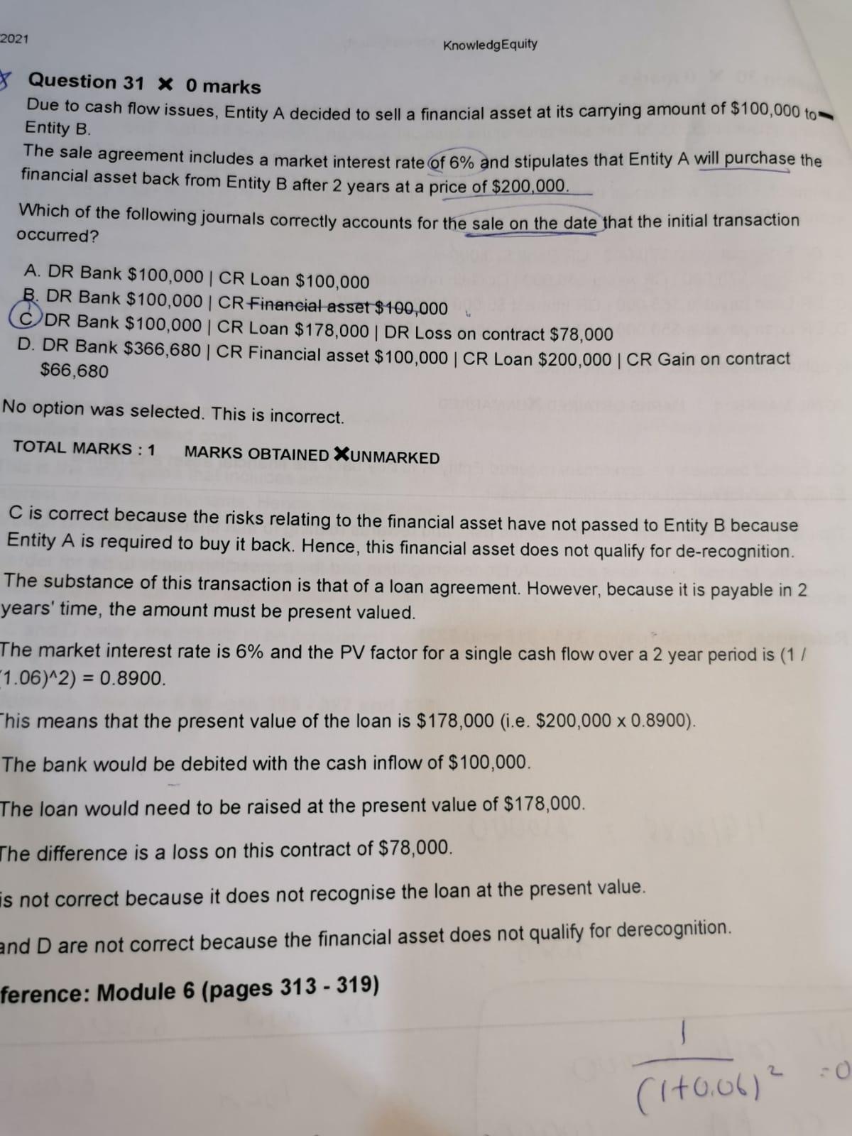 Derecognition of Financial asset and Impairment of financial asset ...